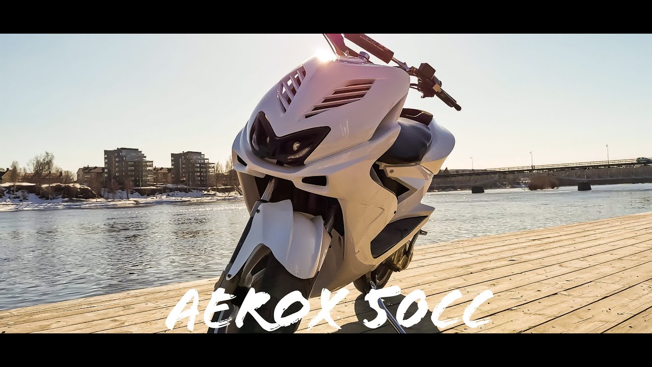 50cc sport aerox stunt / sterög - YouTube