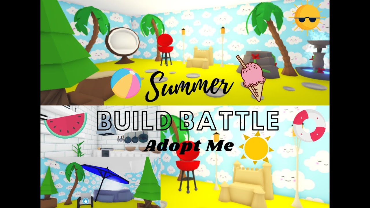 Roblox Adopt Me Summer Build Battle! BUILDING CHALLENGE IN ADOPT ME ...