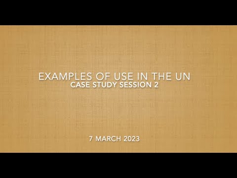 UNEG EPE 2022 2023 - Part 2 Case Study: Examples of Use in the UN - YouTube