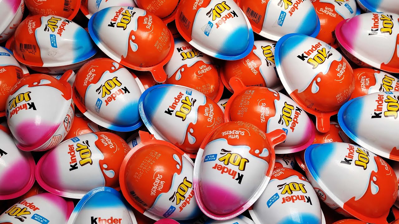 Yummy Kinder Surprise Egg Toys Opening - A Lot Of Kinder Joy Chocolate ...