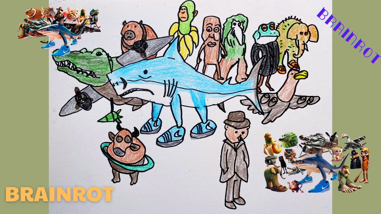 Drawing TOP 11 ITALIAN BRAIN-ROT ANIMALS - YouTube