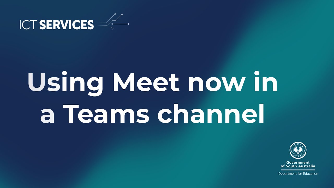 Microsoft Teams - Using Meet now in a Teams Channel - YouTube