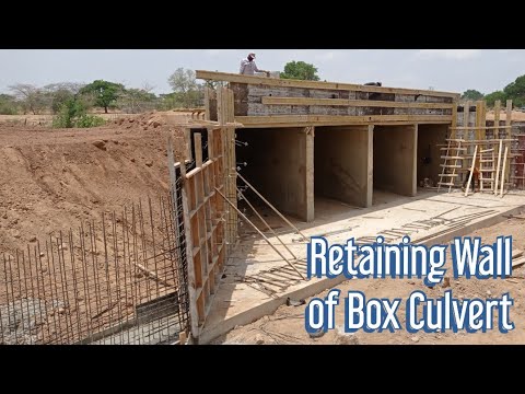 Box Culvert | Retaining Wall Construction | Excavation, Rebar ...