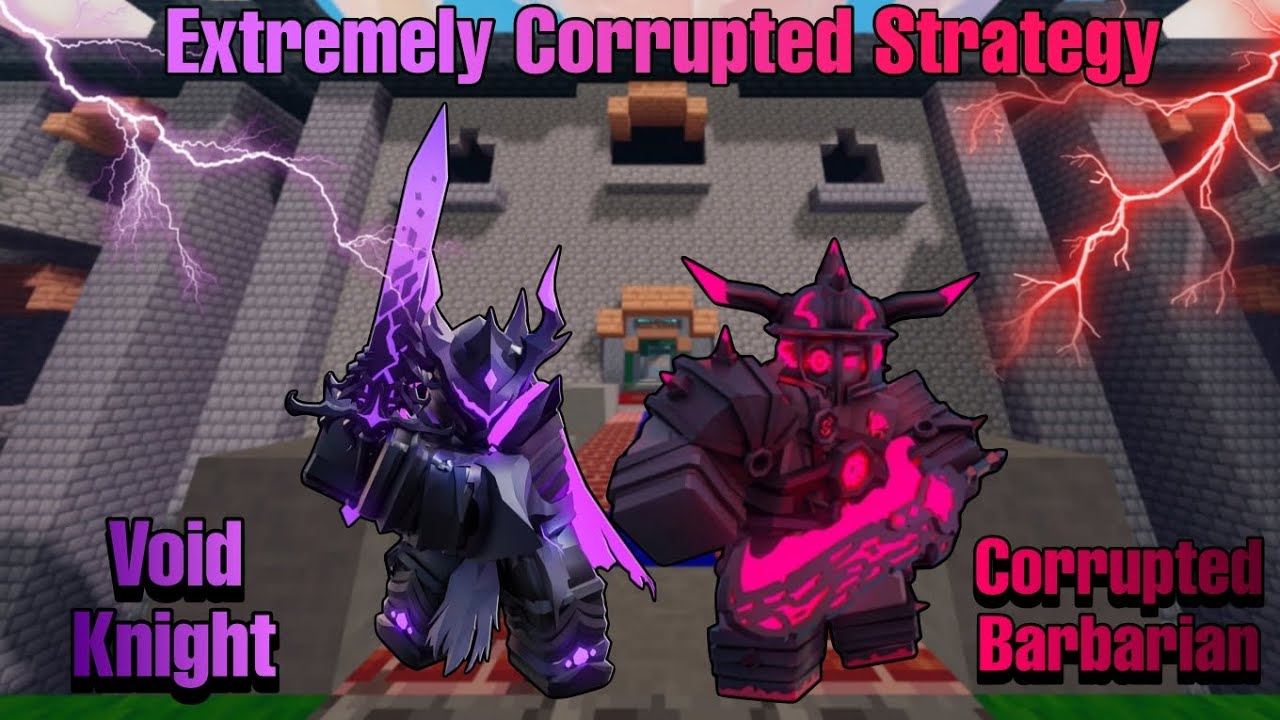 VoidKnight and Corrupted barbarian | Most corrupted strategy | Roblox ...