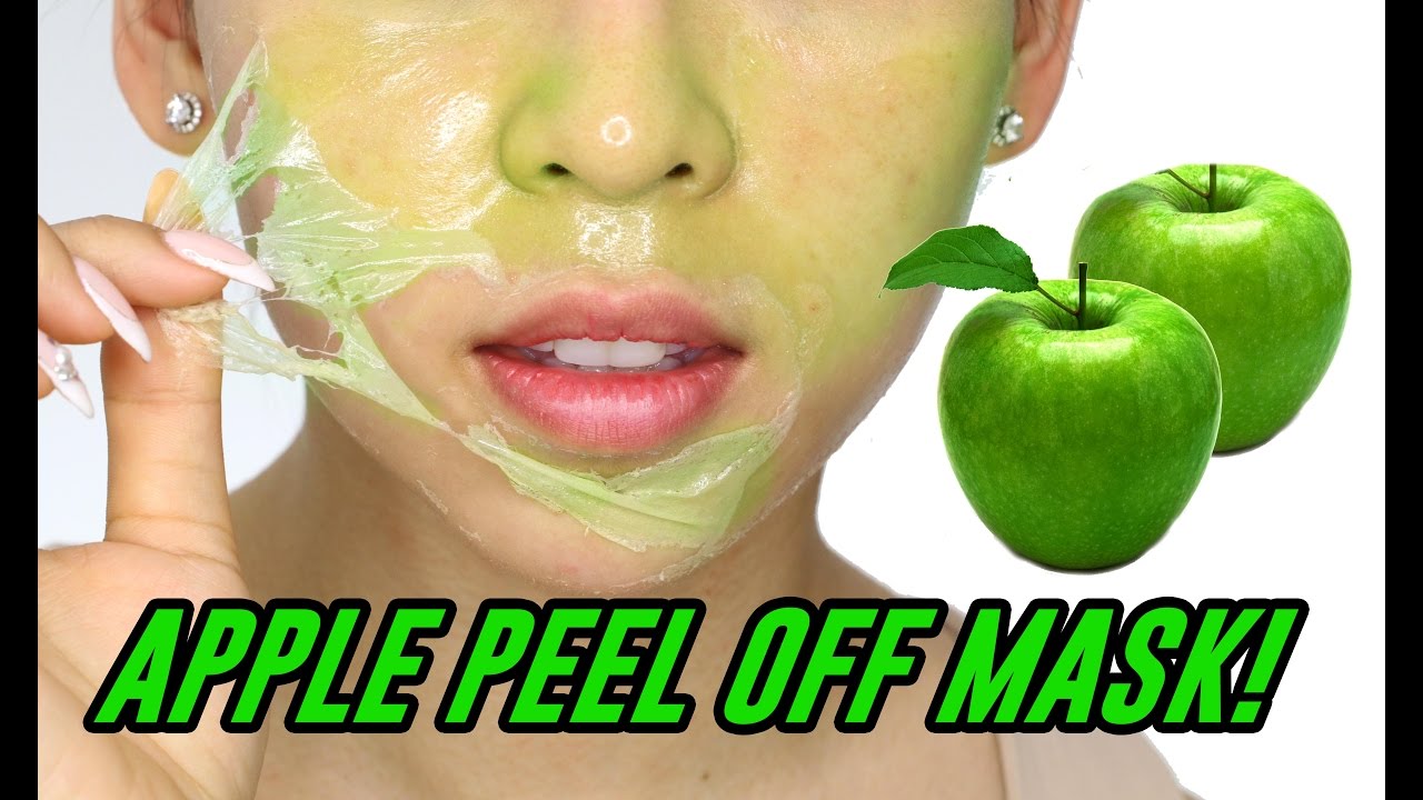 Apple Peel Off Mask! TINA TRIES IT - YouTube