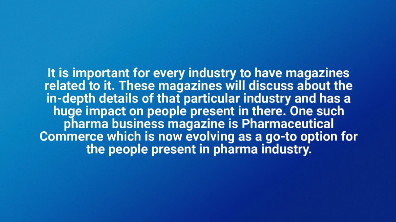 Pharmaceutical Manufacturing Magazines | Pharmaceutical Packaging ...