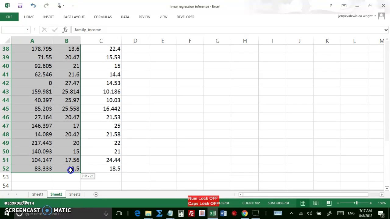 making a scatterplot - YouTube