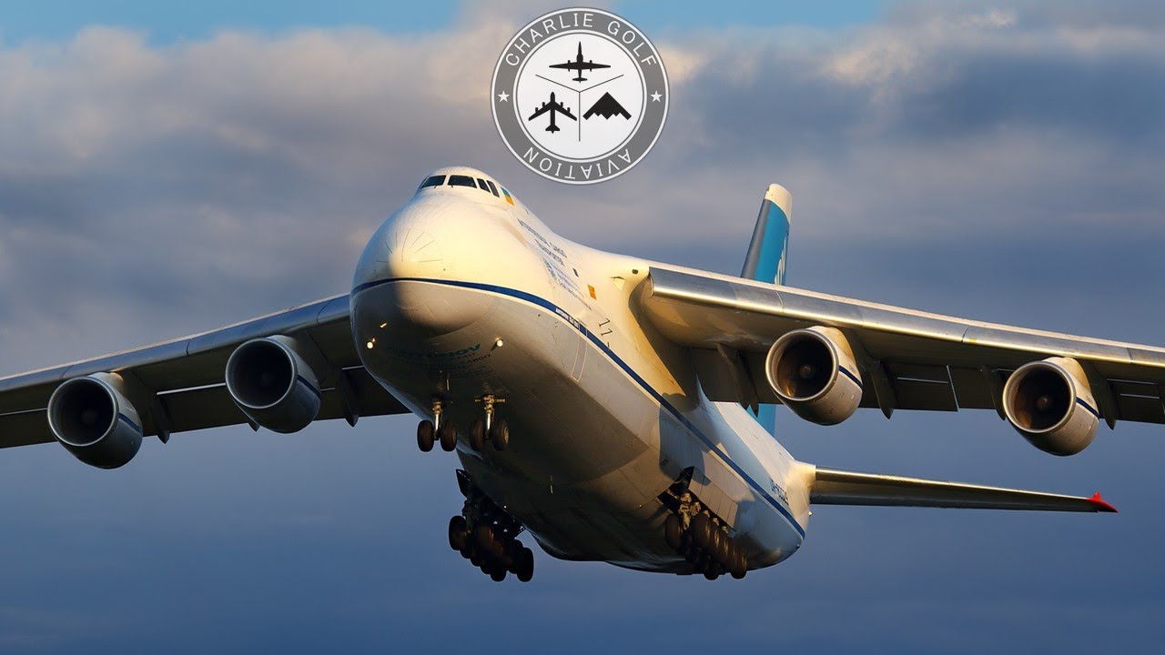 Antonov AN-124 Cargo Plane Landing at RAF Brize Norton AN124 - YouTube