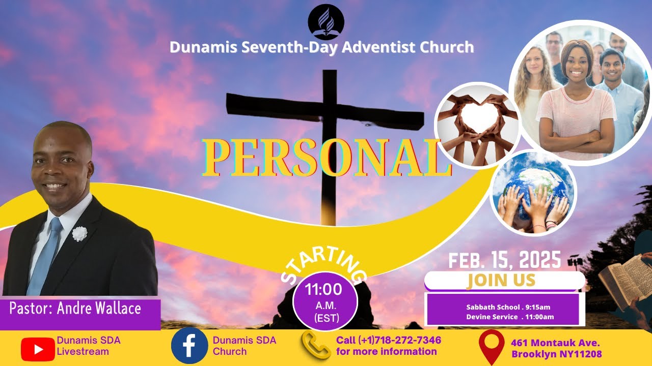 Pastor Andre Wallace | Personal | Dunamis SDA Church - YouTube