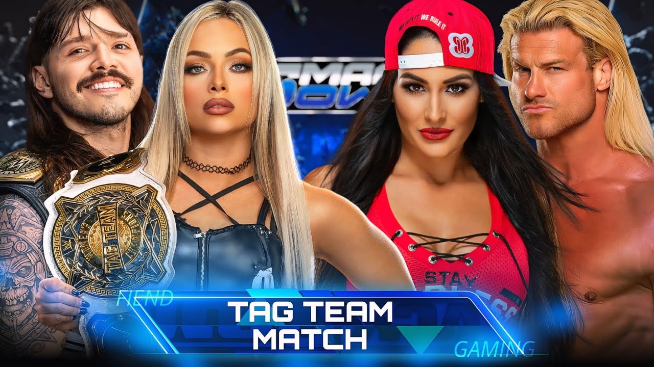 WWE 2K25 | Liv Morgan & Dominik Mysterio VS Nikki Bella & Dolph Ziggler ...