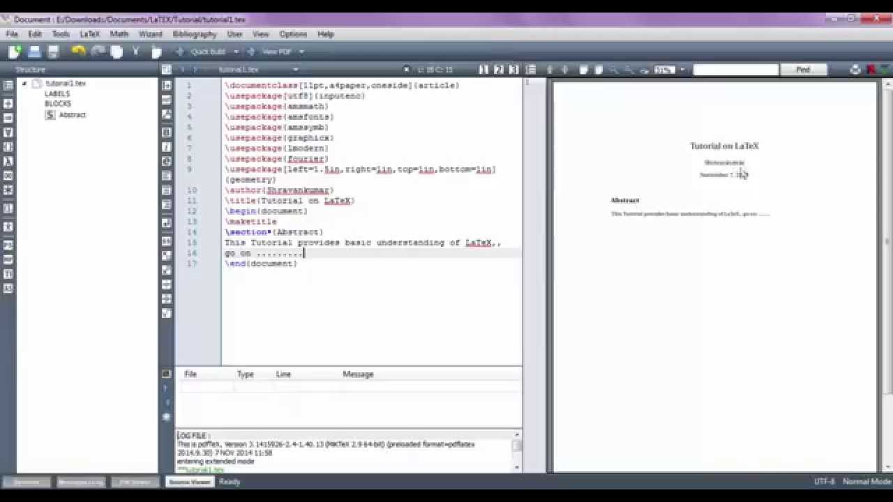 How to get start with LaTeX - YouTube