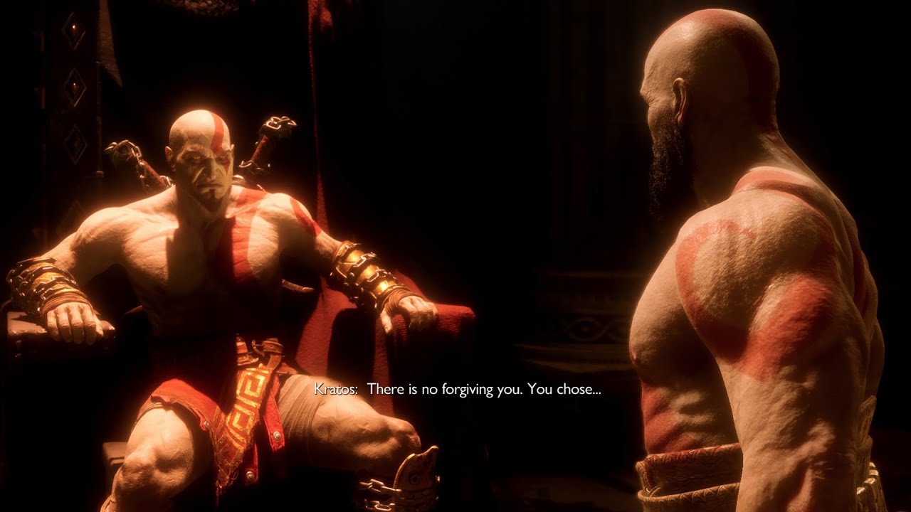 Old Kratos meets Young Kratos - God of War Ragnarok - YouTube