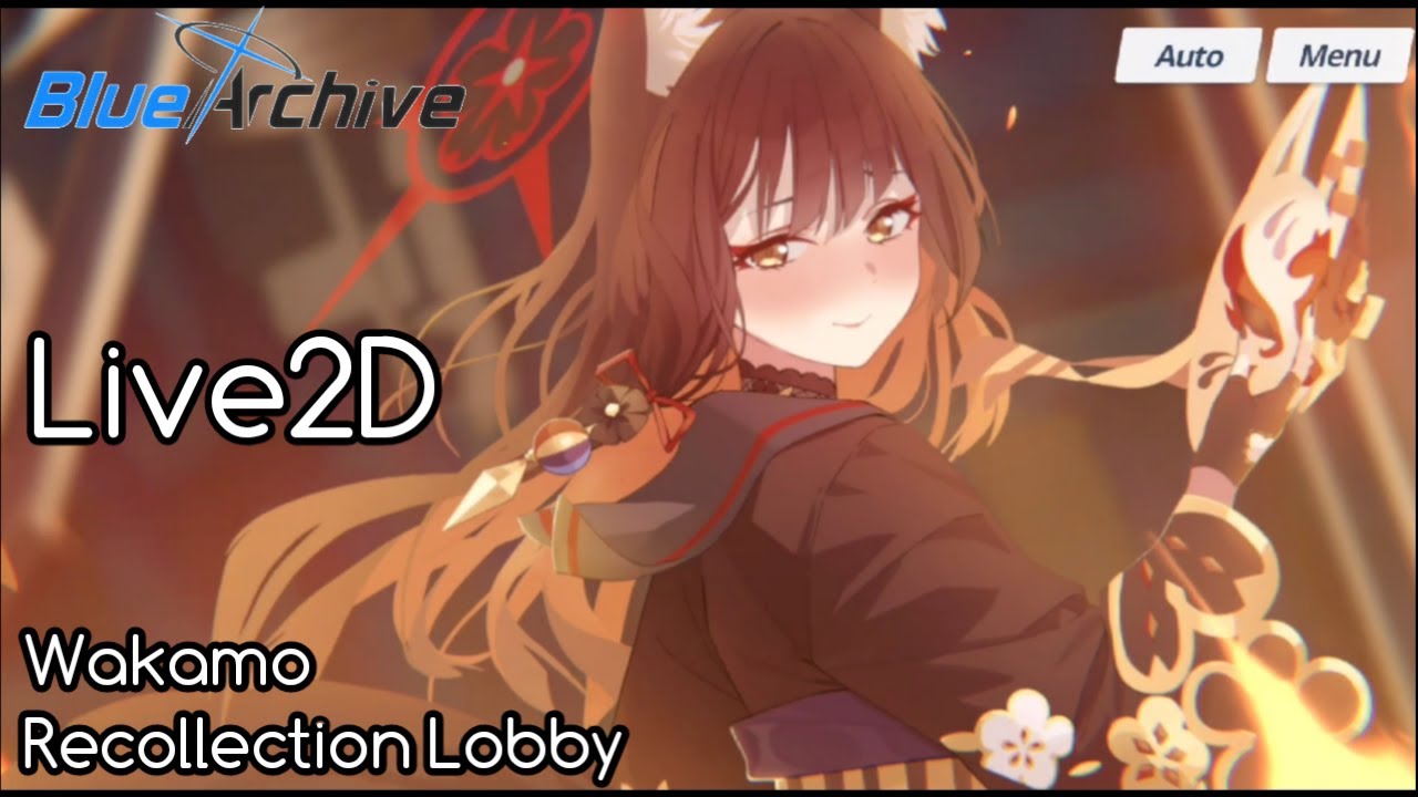 Wakamo Recollection Lobby (Live2D) | Blue Archive (EN) - YouTube