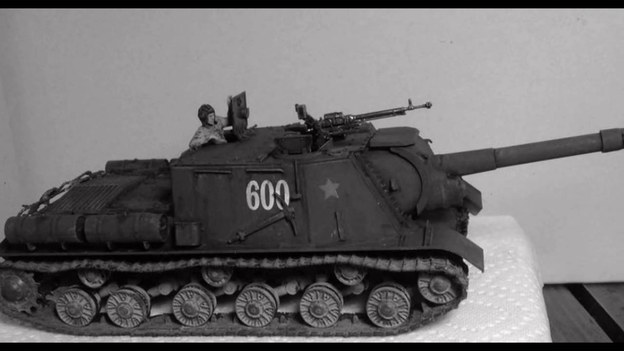 JSU-152 Beast Killer Soviet WWII SPG anti-tank gun - YouTube