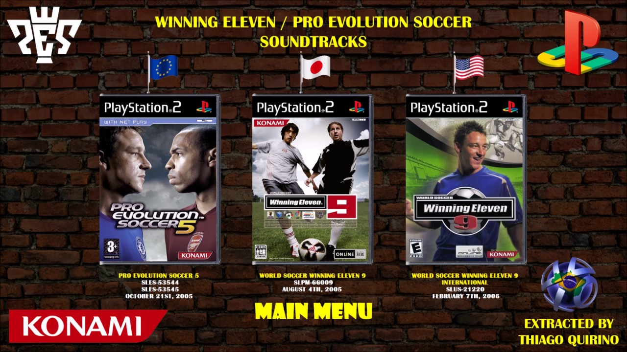 Soundtrack [Winning Eleven 9, Pro Evolution Soccer 5] Main Menu - YouTube