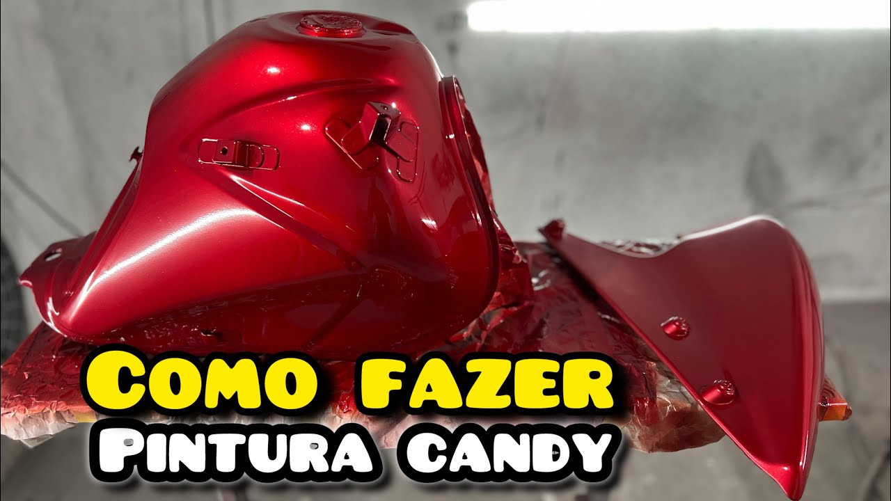 Como fazer pintura candy, tinta da xte300 - YouTube