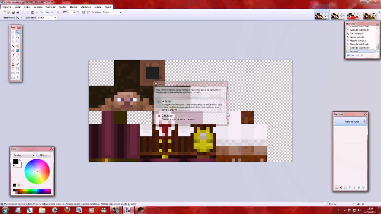 Minecraft - Skin em partes - Tutorial - YouTube