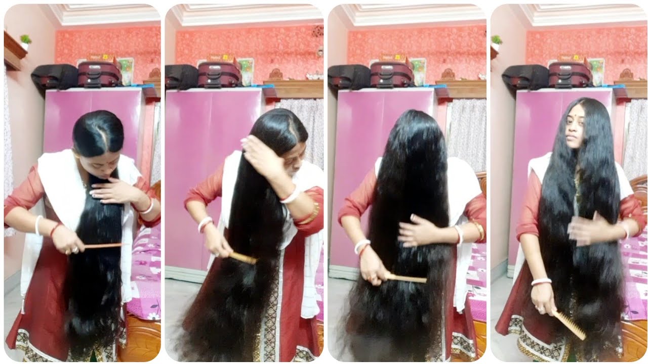 10 minutes hair combing challenge/many side hair combing/Requested ...