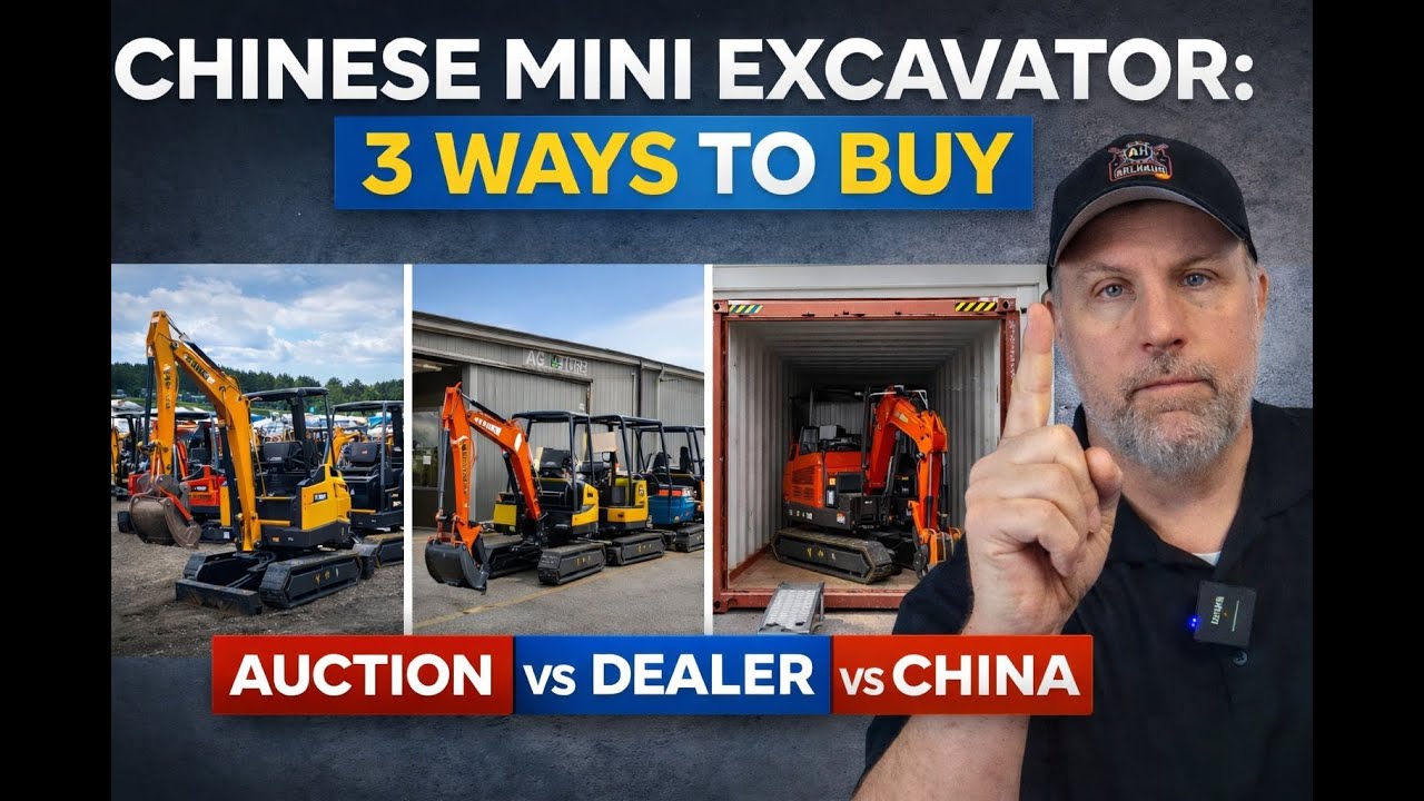 Chinese Mini Excavator Buying Guide: Auction vs Dealer vs Direct From ...