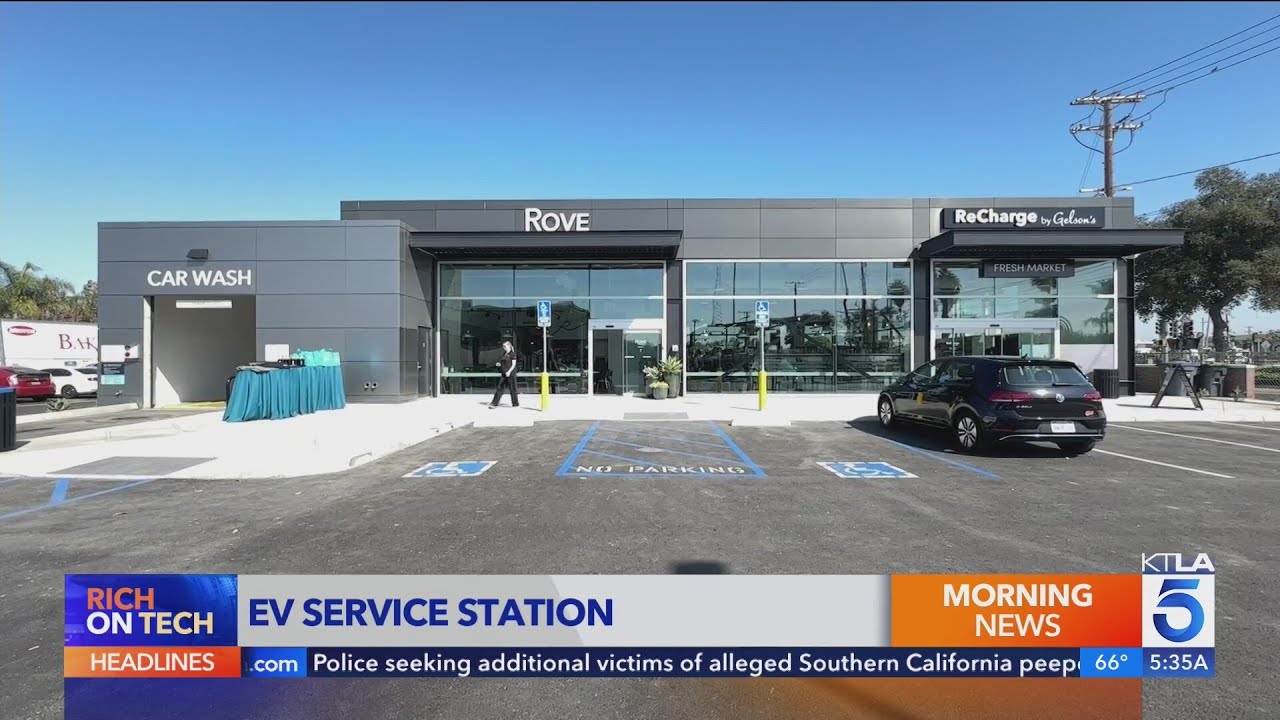 EV 'Gas Station' Opens in SoCal with Chargers, Gourmet Food, Lounge ...