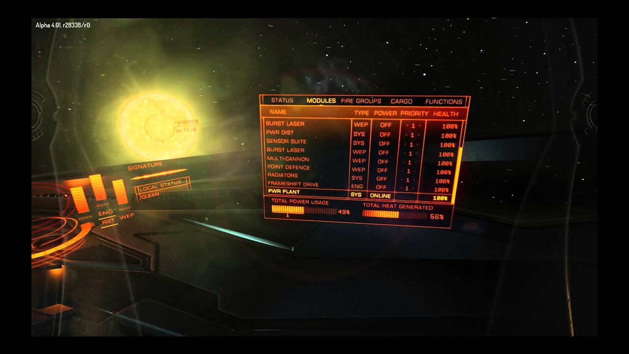 Elite Dangerous - Alpha 4: Eagle Mk II cockpit & canopy - YouTube