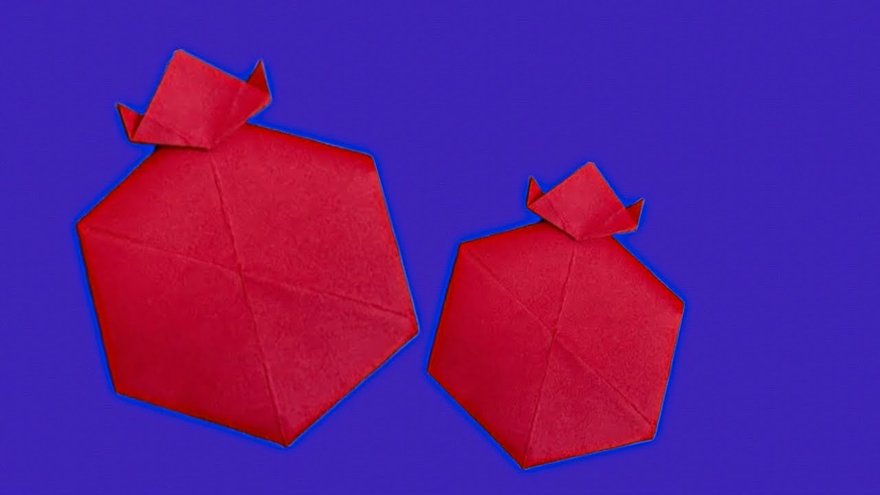 DIY Origami Pomegranate for Yalda Night – Simple and Stunning ...