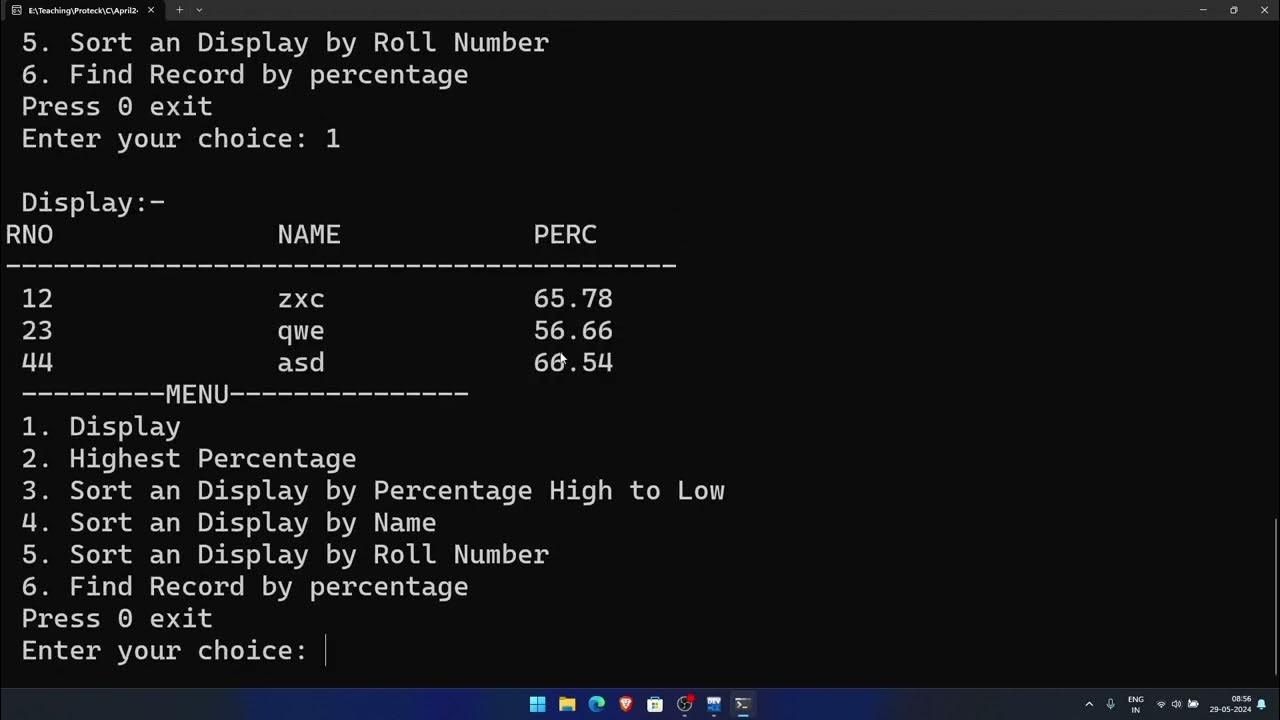 Create student database [C Programming] - YouTube