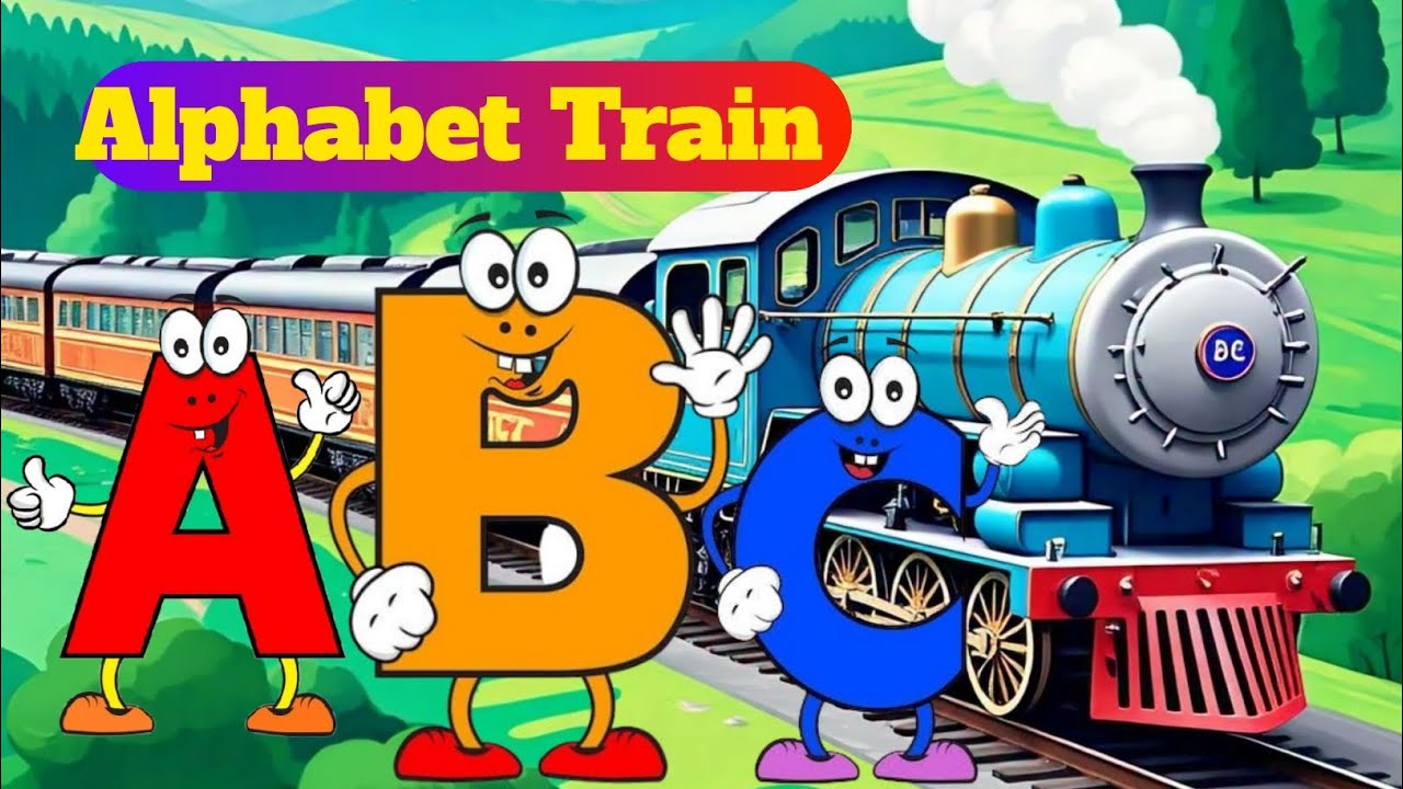 Learn Alphabet with Train |3D animation Alphabet Train for children ...