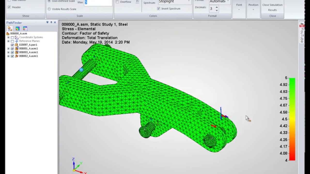 Solid Edge Simulation用分析驅動設計 - YouTube