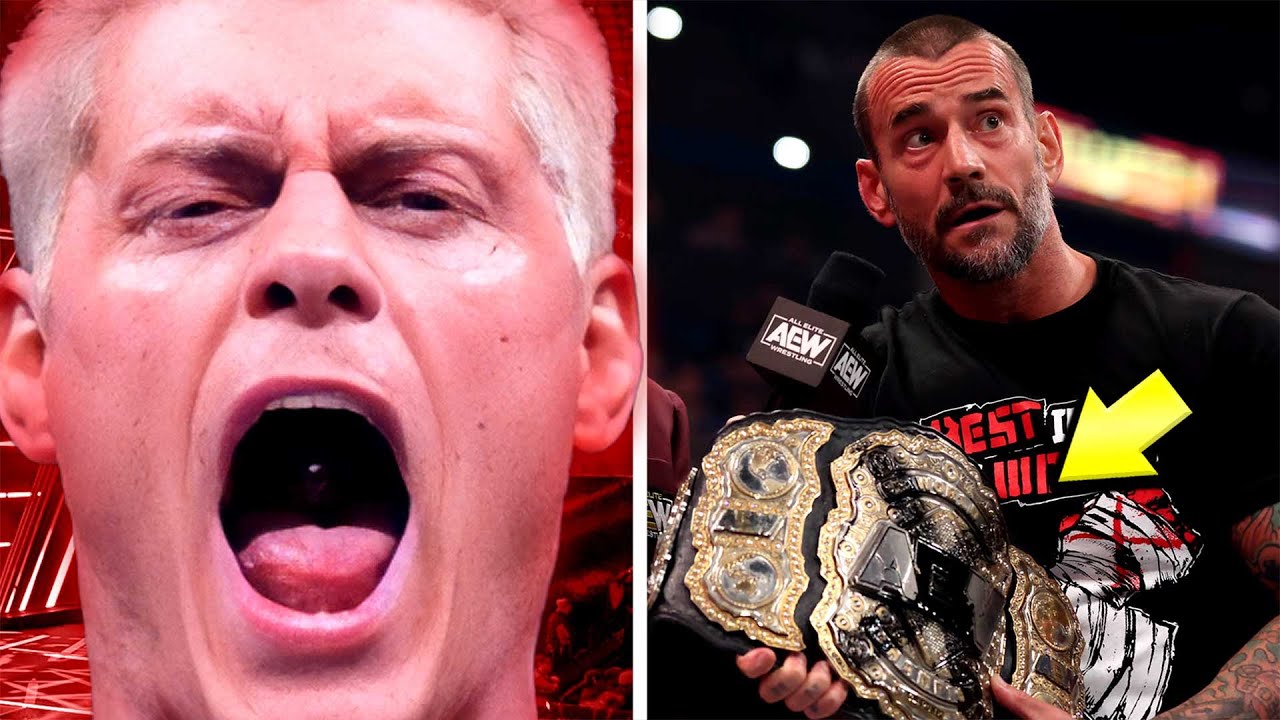 New Aew Signing Leaked Scrapped Cody Rhodes Aew Plans Revealed Cm Punk Accidently Takes