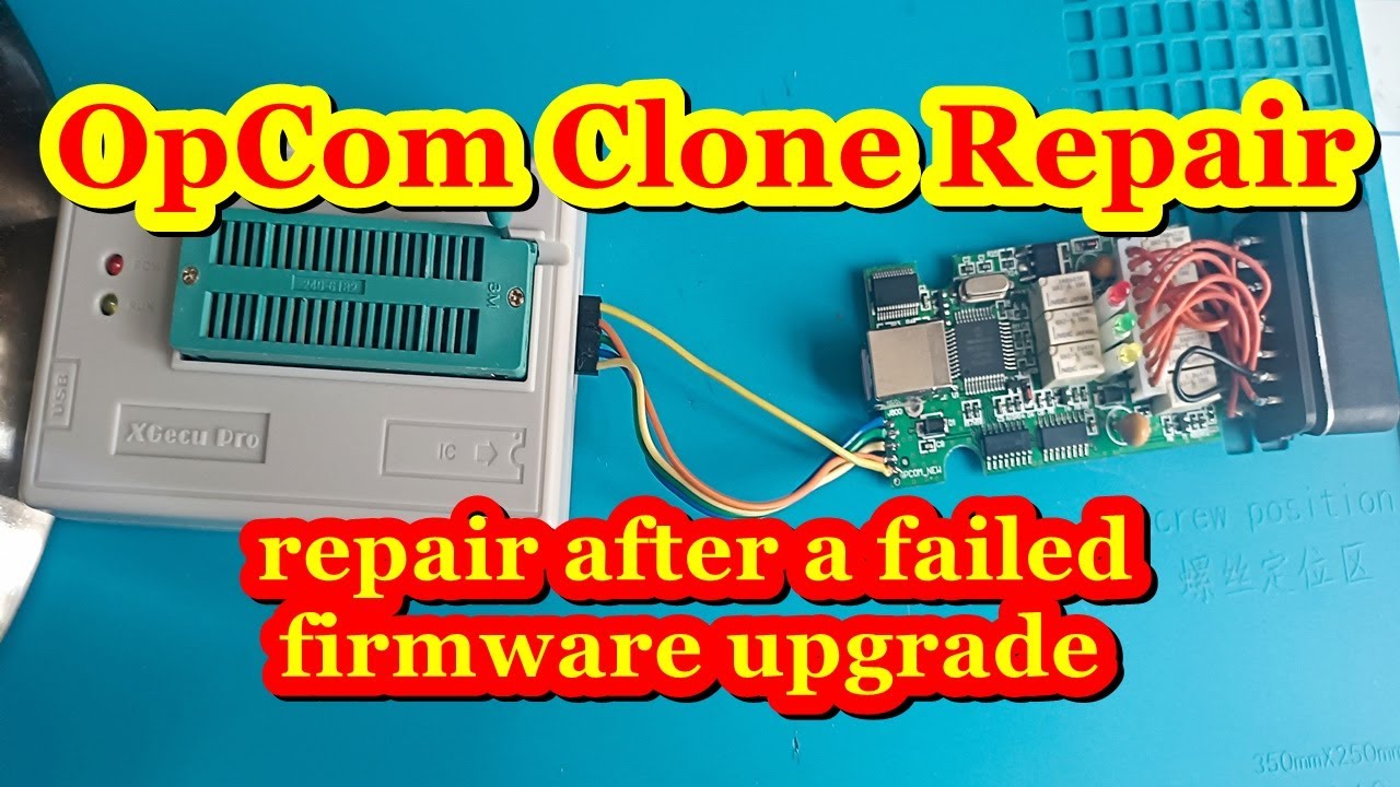 OpCom Clone Repair after a failed Firmware Upgrade.PIC18F458 Reflash ...