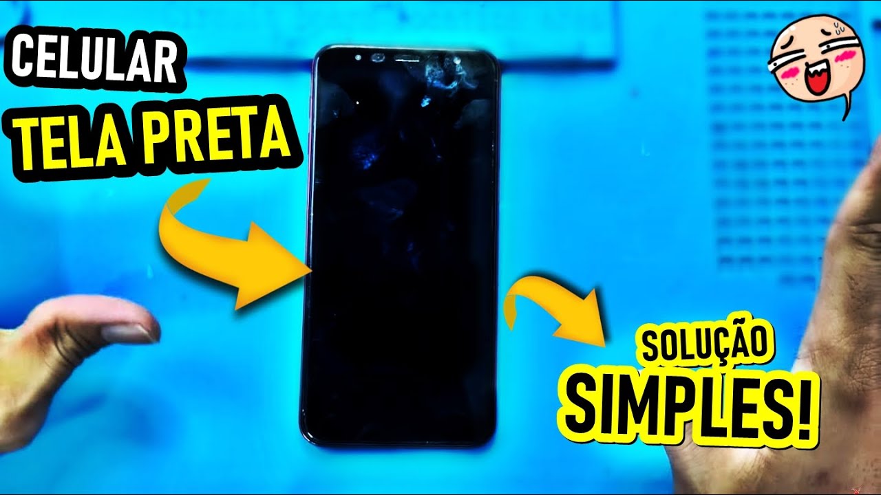 Celular com TELA PRETA? Veja como resolver! 4 soluções Simples - YouTube
