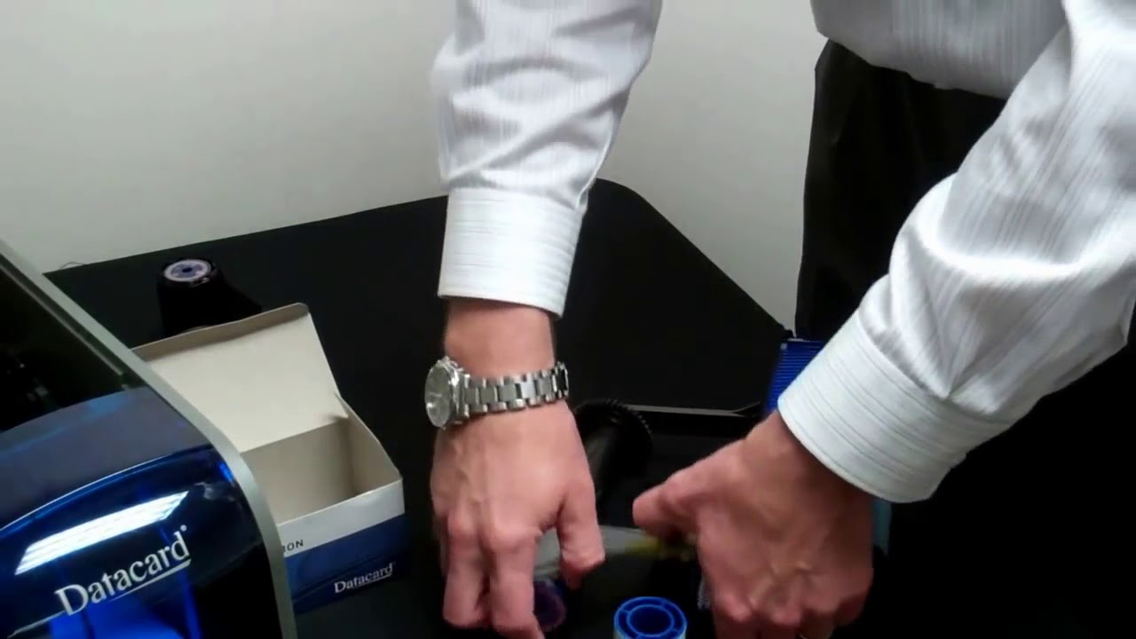 SD260 Datacard Printer How to change the Ribbon - YouTube