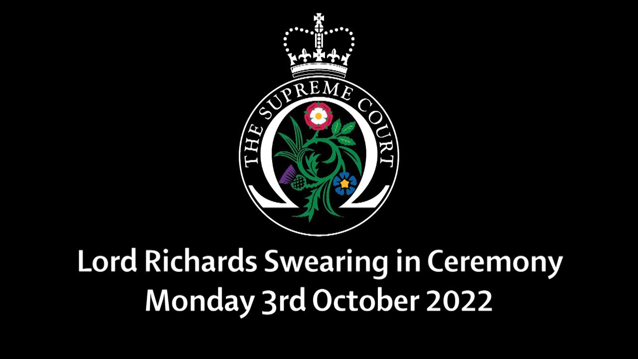 Lord Richards Swearing in Ceremony - YouTube