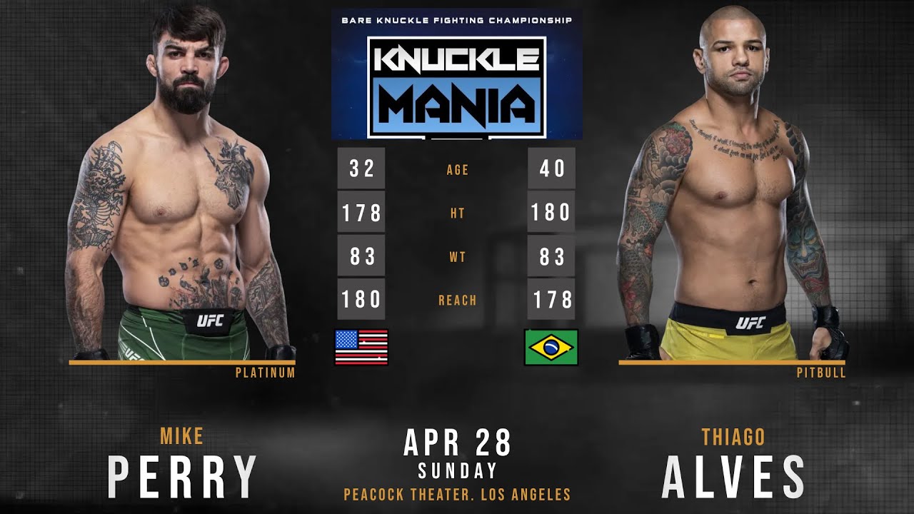 MIKE PERRY vs THIAGO ALVES Full Fight BKFC - YouTube