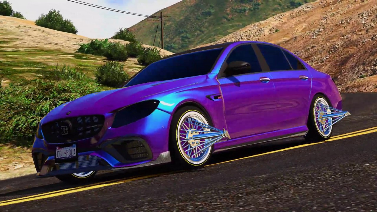 Brabus Benz on Texan Wire Wheels - GTA 5 SLAB MODS - YouTube
