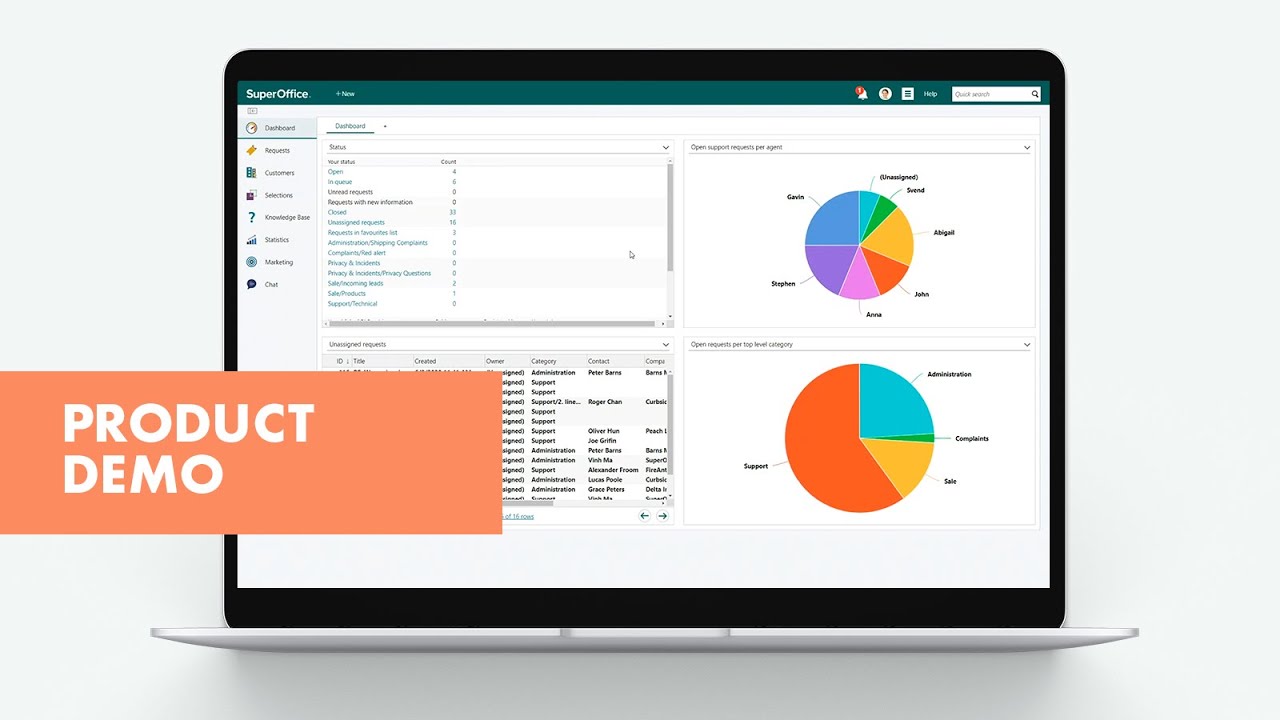 How to manage customer requests in SuperOffice Service - YouTube