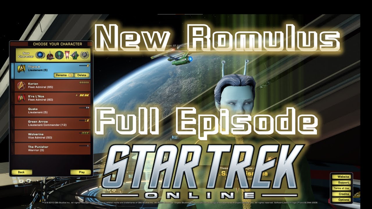 Star Trek Online: New Romulus - Full Episode (The NgaiGeneration Plays ...