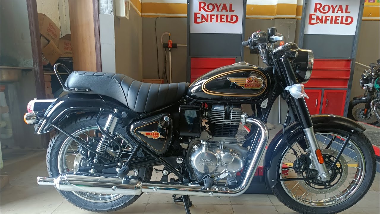 Royal Enfield New Bullet 350 Gold black || The standard 350 || Bullet ...