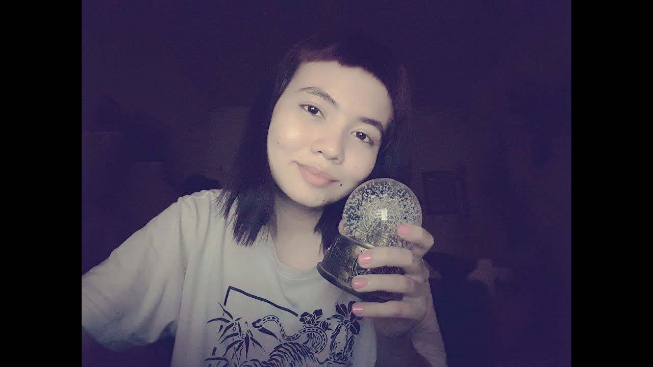 Snow Globe ASMR | Tapping, scratching, glass sounds, cardboard, etc ...