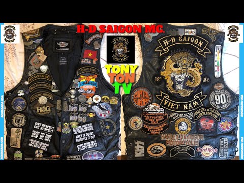 TONY TON TV | Harley-Davidson biker take care leather jacket and pins