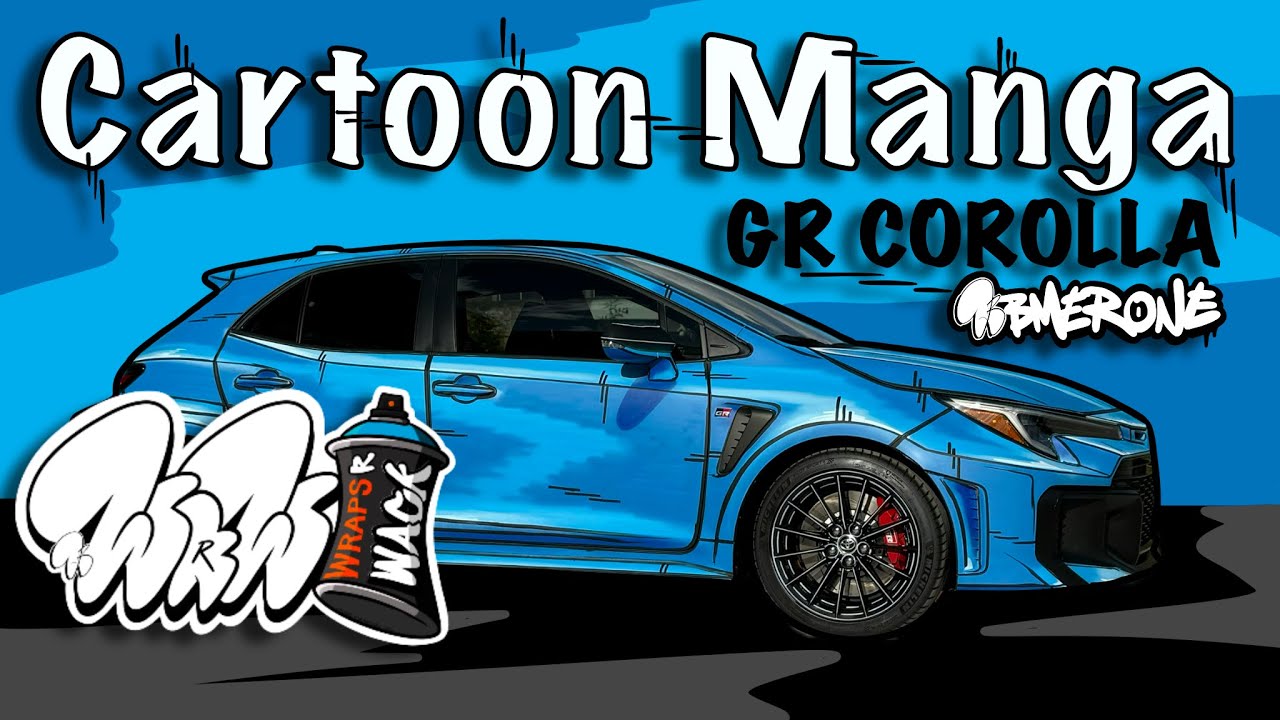 Cartoon Manga Anime GR Toyota Corolla Spray Paint Job - YouTube