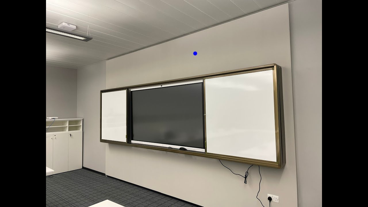 Lonbest Horizontal Push Pull Sliding Whiteboard Frame Cabinet Unit ...