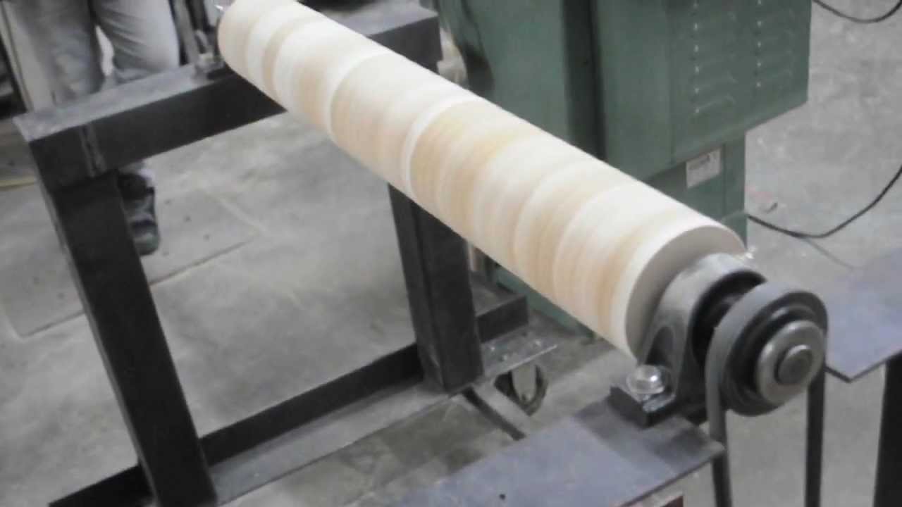 Drum Sander Roller Rolling - YouTube