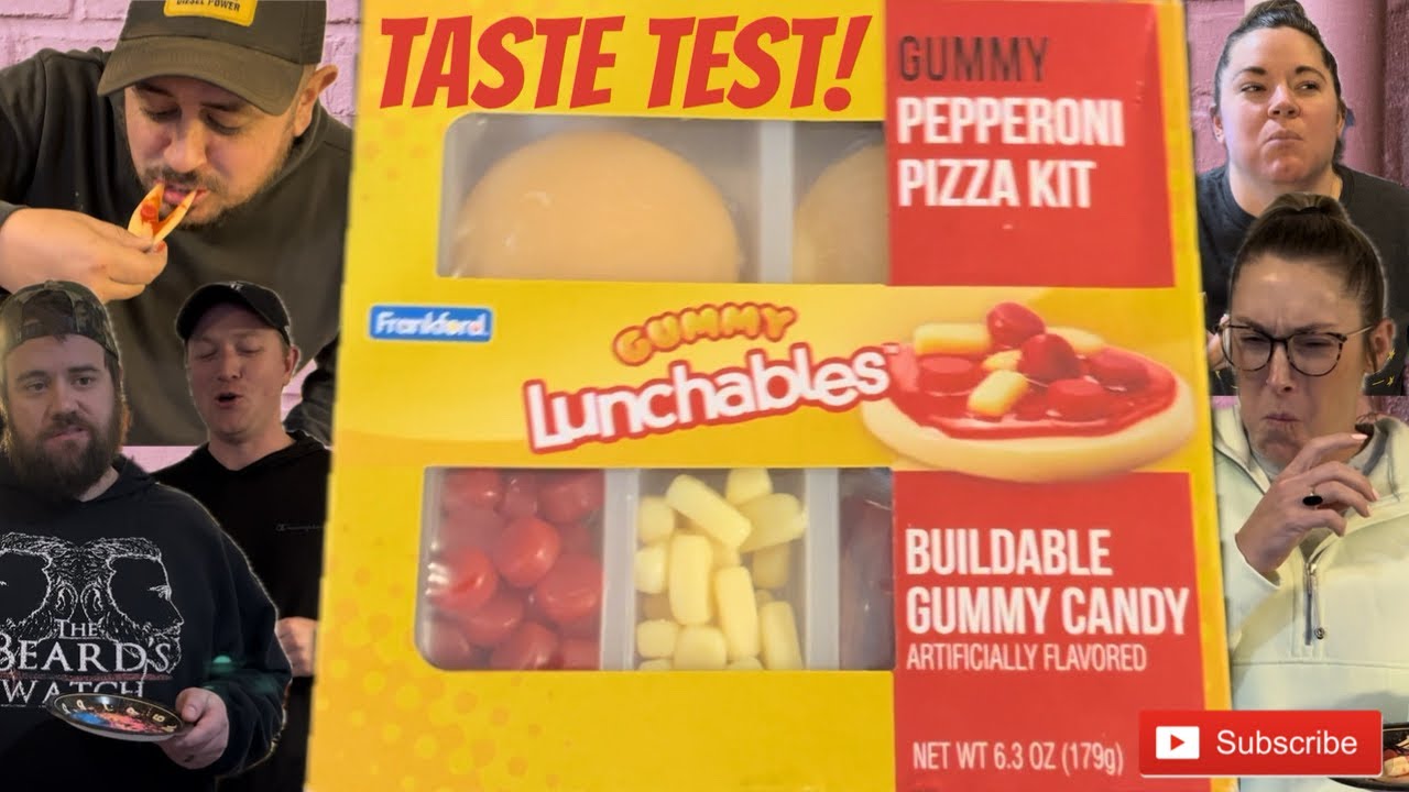 Lunchables - GUMMY Pepperoni Pizza Kit - TASTE TEST - YouTube
