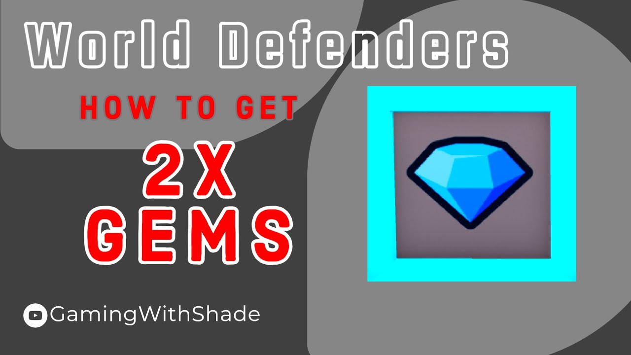 New! Get Rich Quick! 2x Gem Farming Guide In World Defenders (roblox ...