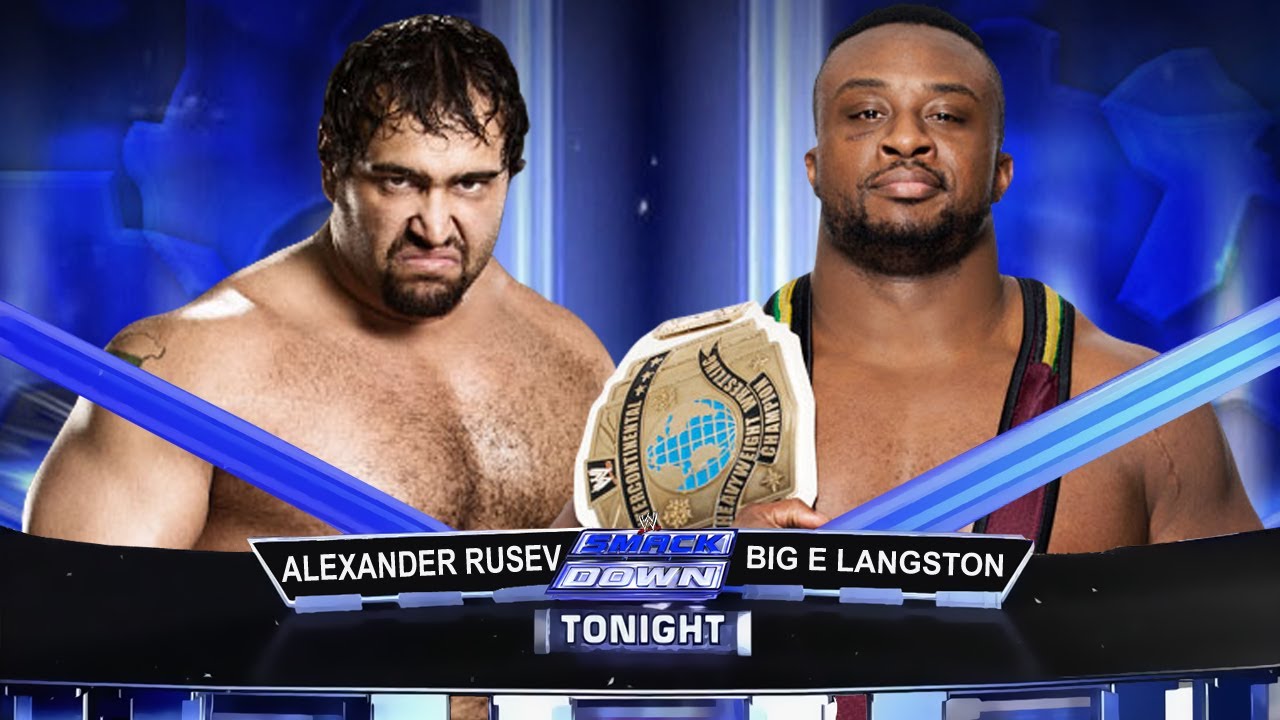 WWE Smackdown Alexander Rusev Vs Big E Langston Full Match HD - YouTube