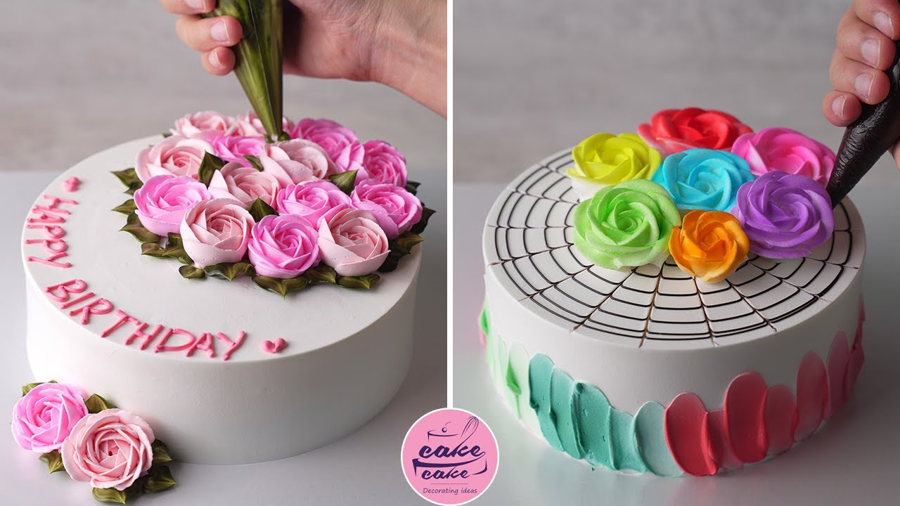 Simple Cake Decorating Roses