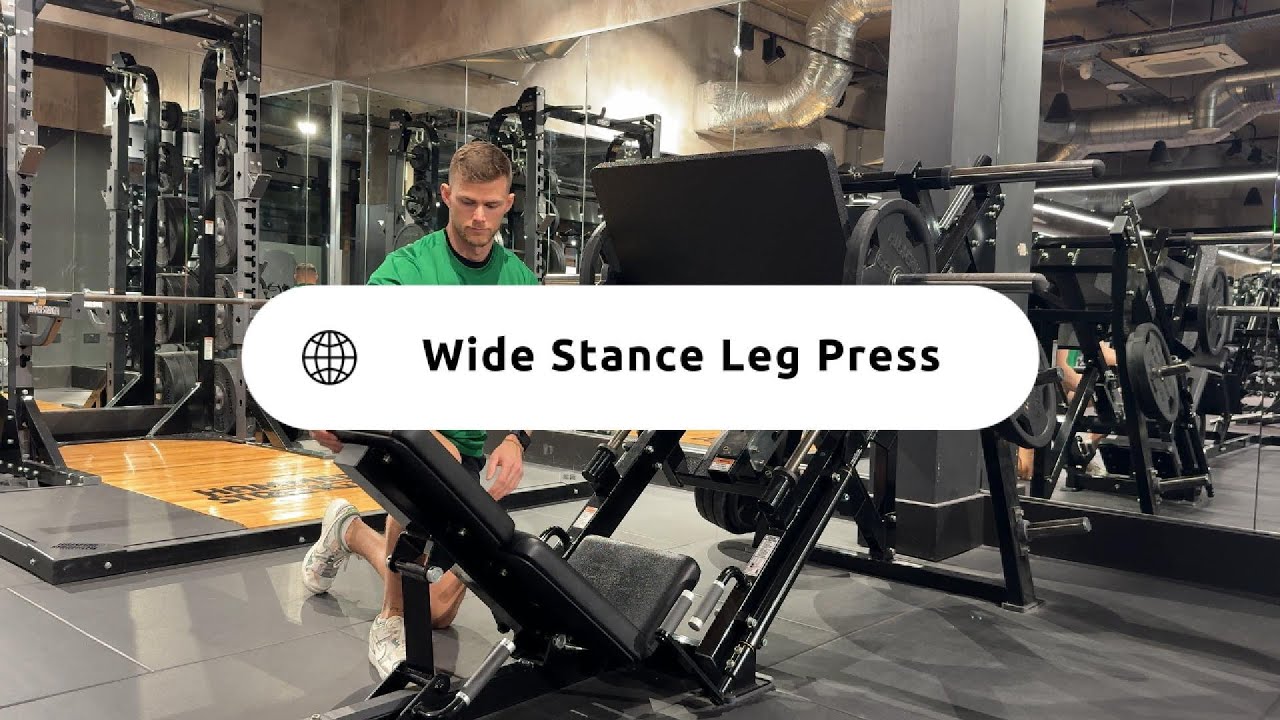 Wide Stance Leg Press - YouTube