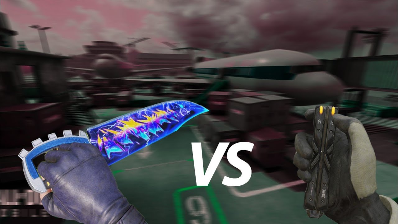 butterfly knife or assault knife (default knife) 🔪 bonus clip👊 - YouTube